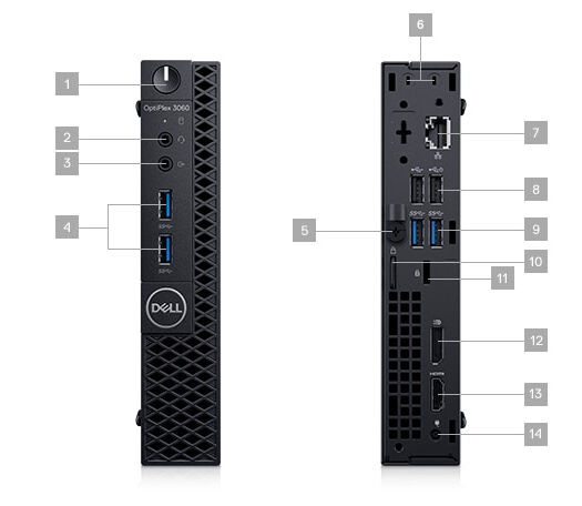 Malý počítač - PC DELL Optiplex 3060 Micro